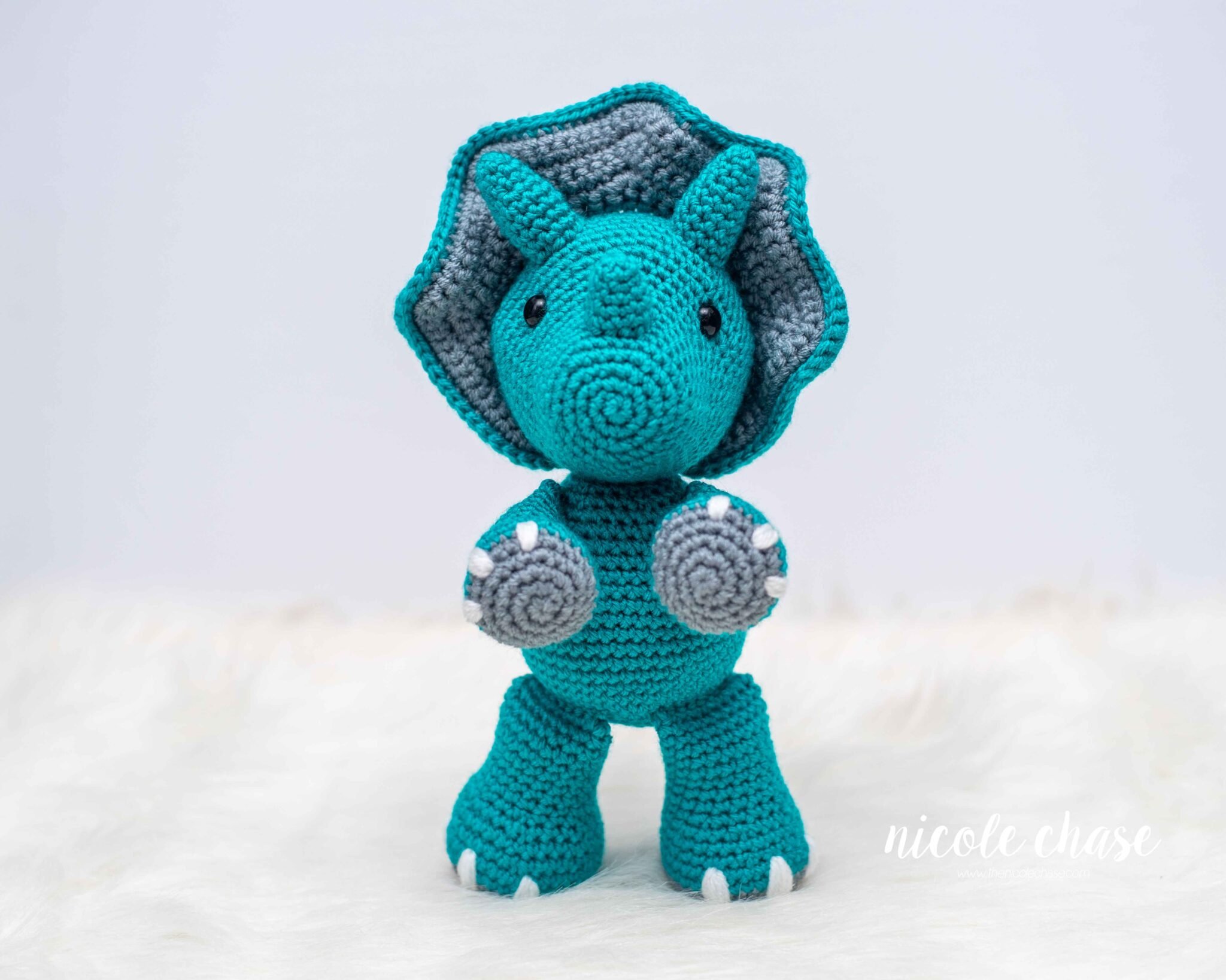 Tanner the Triceratops - Free Triceratops Crochet Pattern