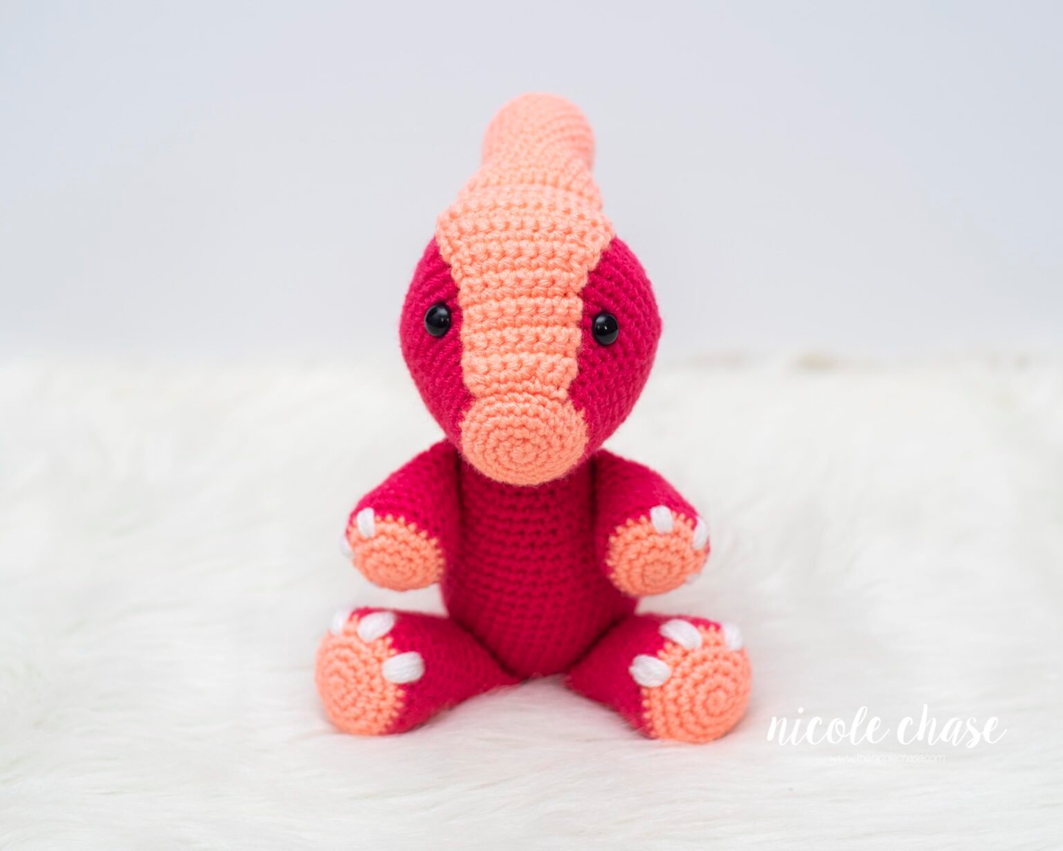 Parasaurolophus Crochet Pattern - FREE Dinosaur Amigurumi Pattern