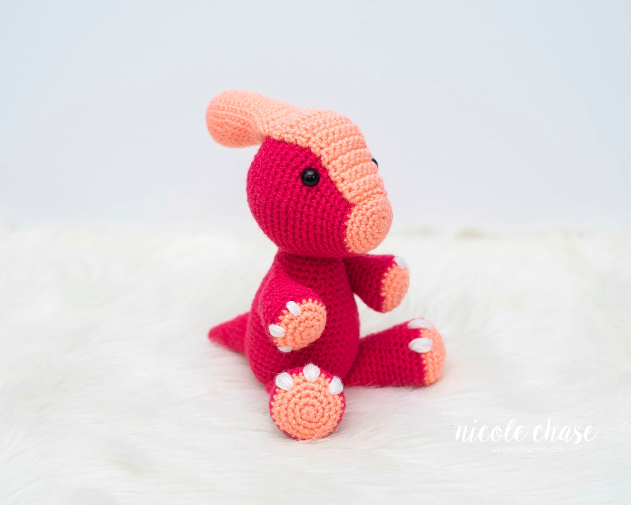 Parasaurolophus Crochet Pattern - FREE Dinosaur Amigurumi Pattern