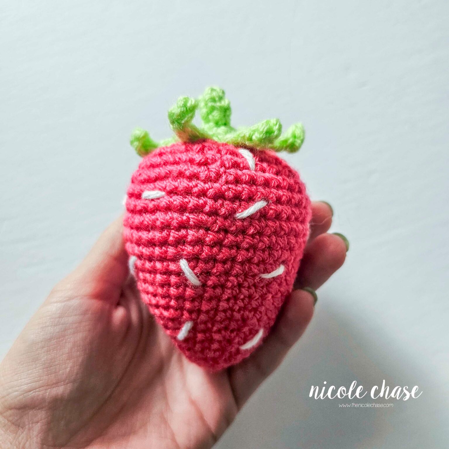 Crochet a Strawberry for Absolute Beginners