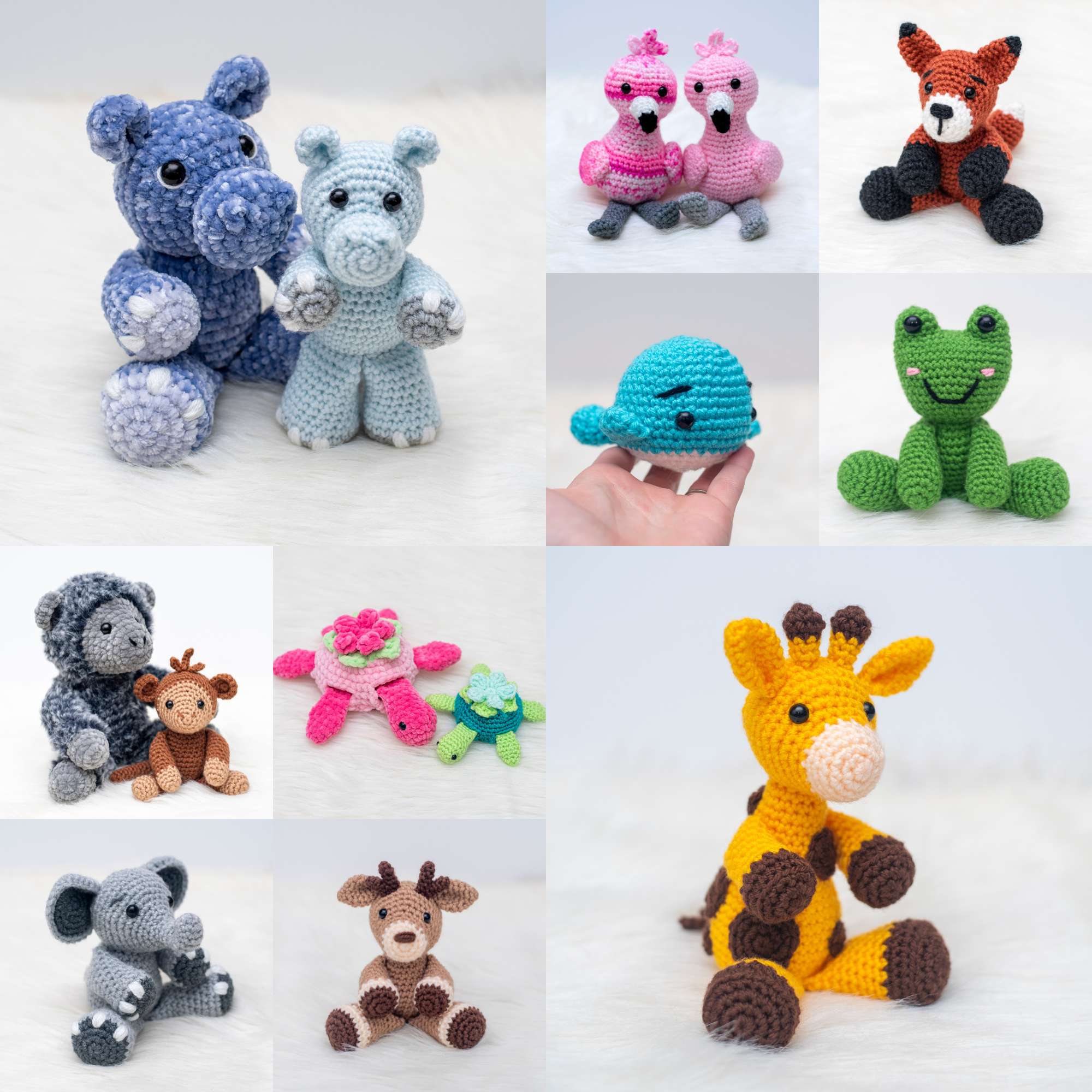 Animales Del Zoológico Amigurumi