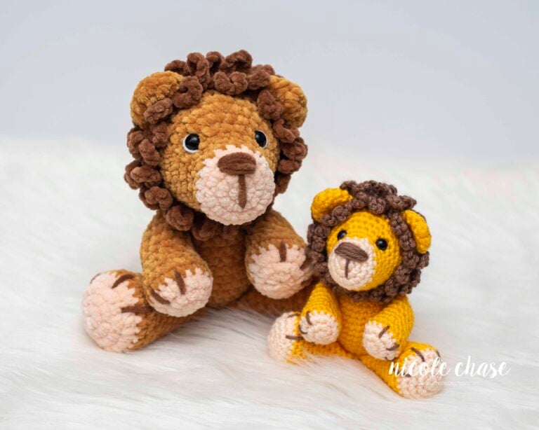 FREE Lion Crochet Pattern (Crochet Lion Amigurumi with Video)