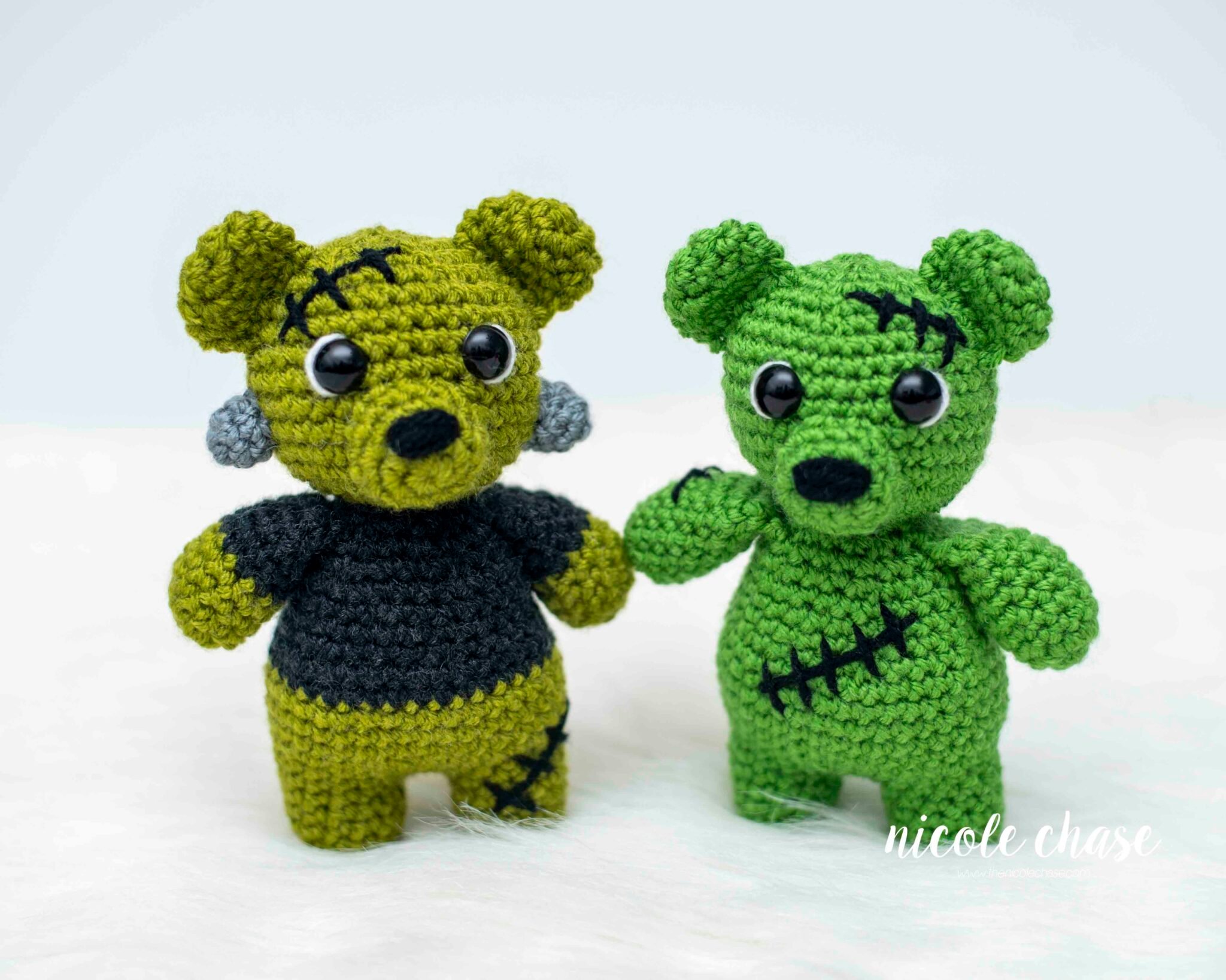 Free Zombie Crochet Pattern - Zombie and Frankenstein Bear