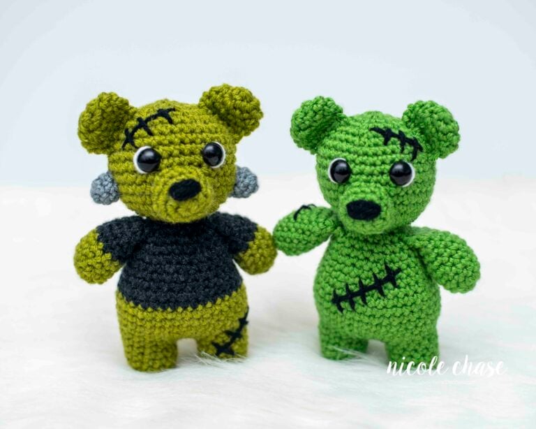 Free Zombie Crochet Pattern - Zombie and Frankenstein Bear